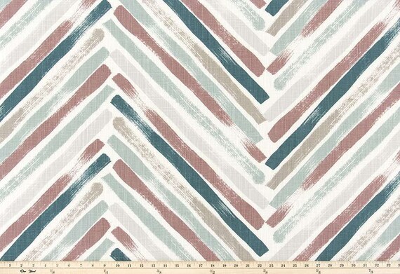 Stella Revival Slub Canvas Fabric Striped Fabric by the Yard | Etsy
