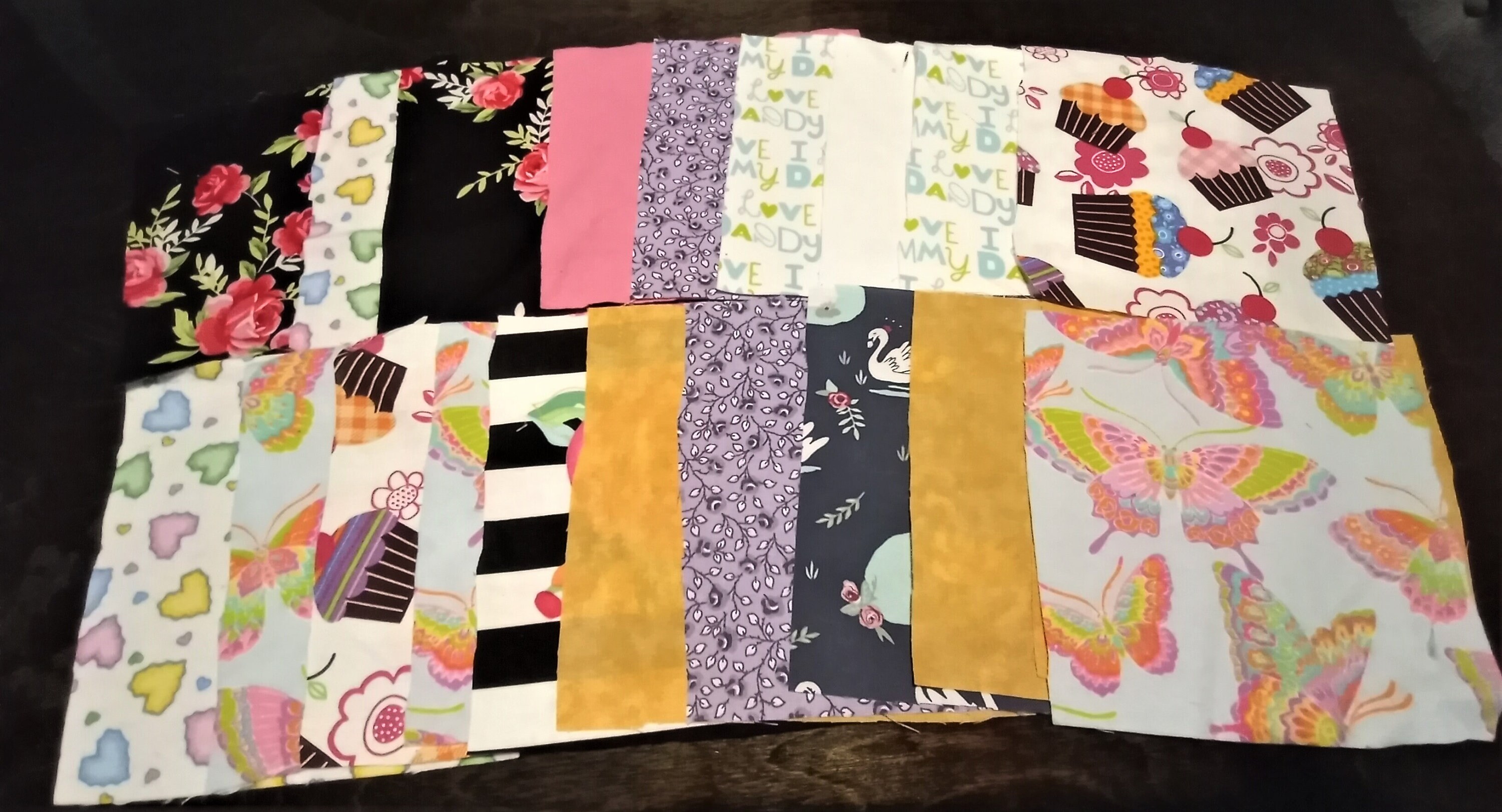 20 Fabric Squares Bundle 6 Inch Squares Fabric Scrap Bundle - Etsy