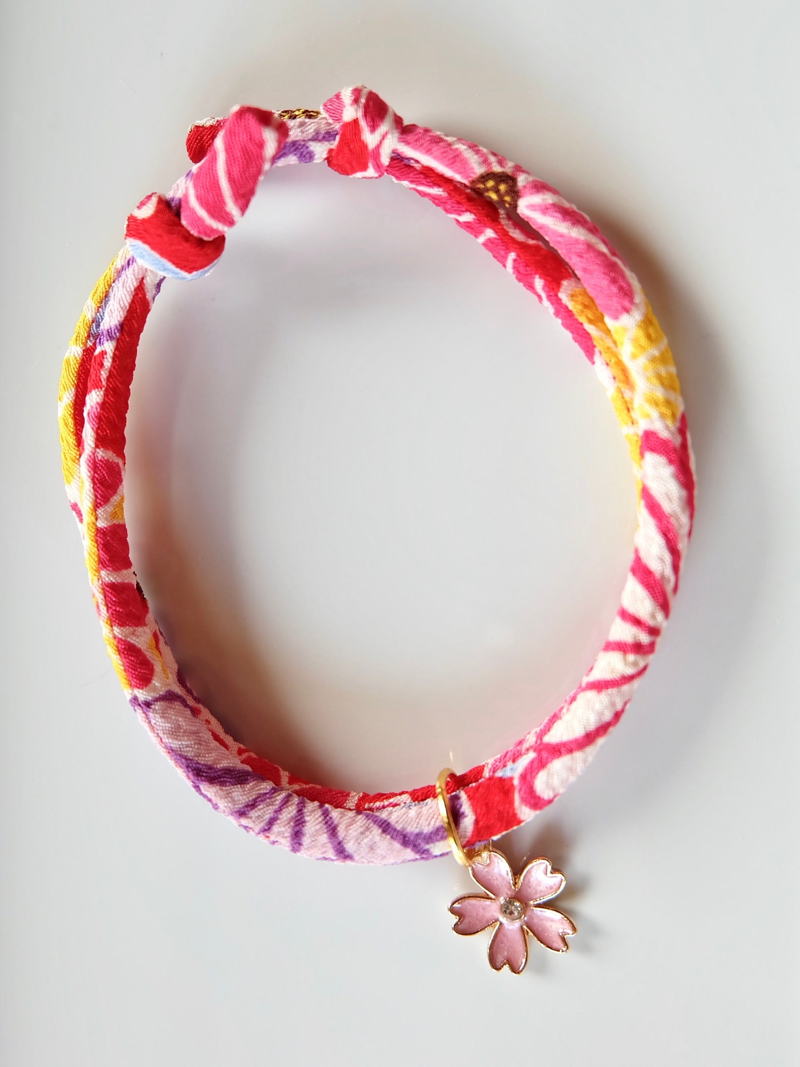 Hand Made Japanese Style Collar for Cat (4mm) /kitten, Adjustable Super ...