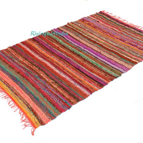 Rug Runner Chindi Rug Area Rag Rug Home Décor Bohemian Indian - Etsy