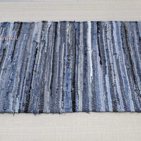 Denim Rug - Etsy