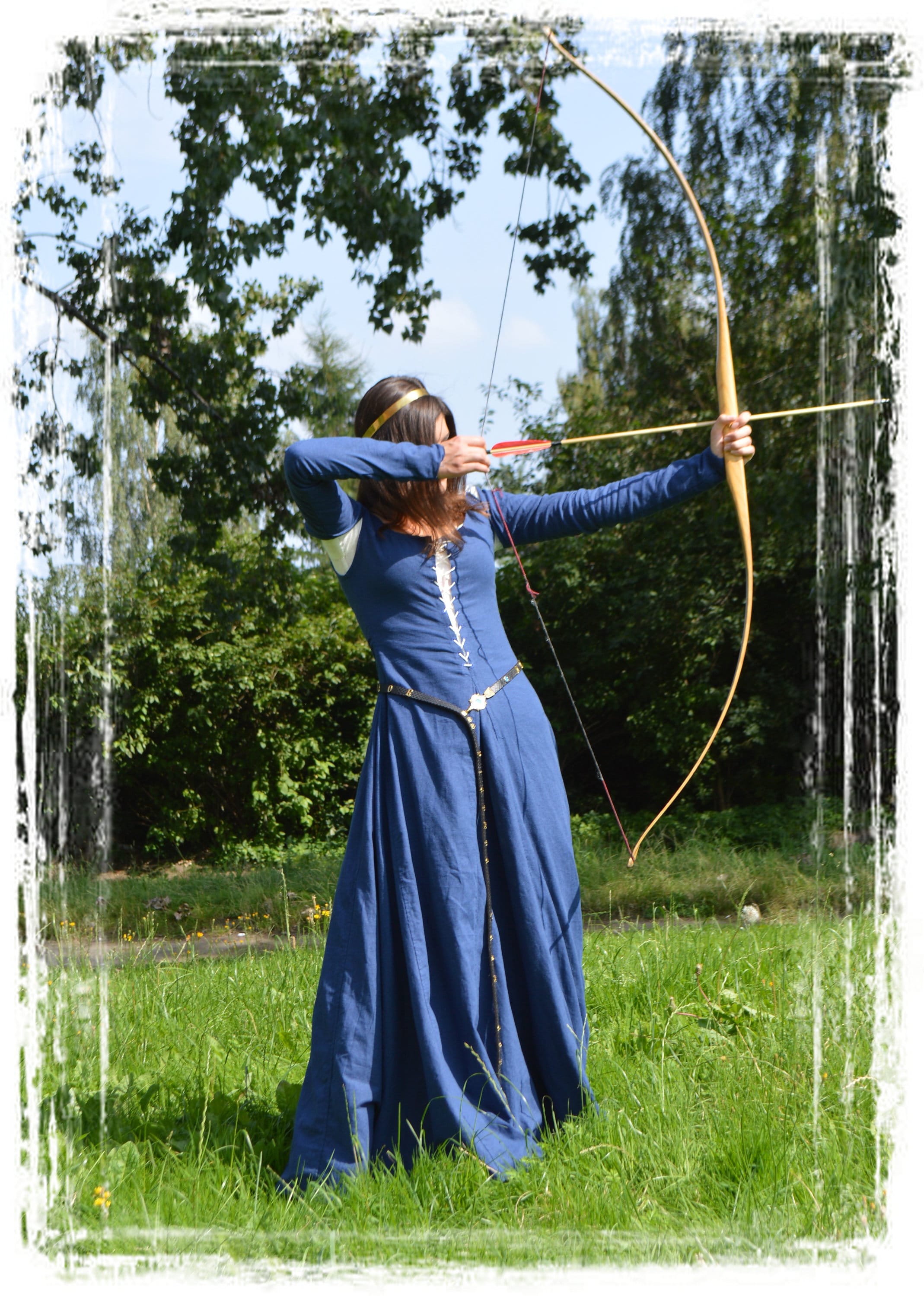 Linen LARP DRESS, SCA, Women Outfit, Fantasy Dress, Medieval Style ...