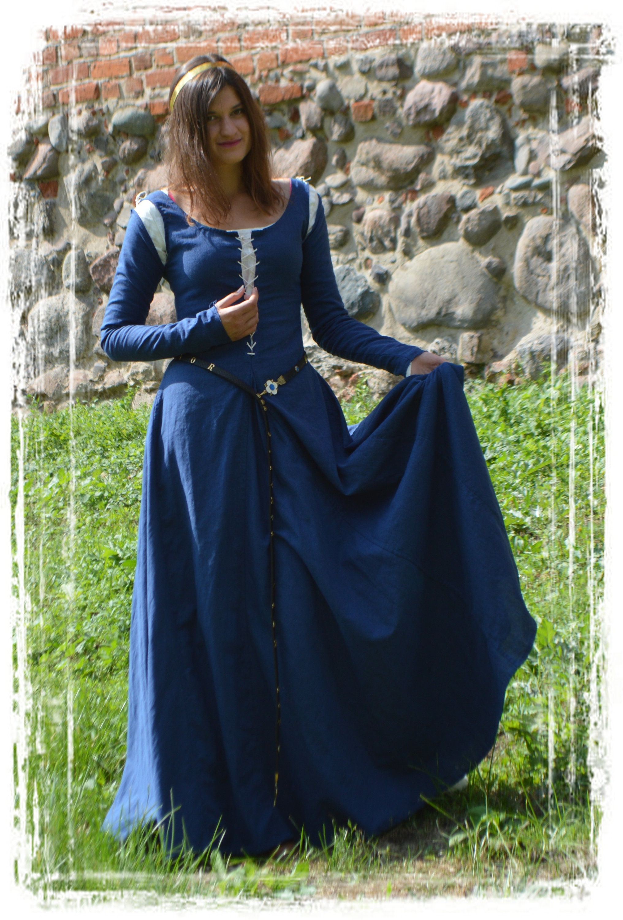 Linen LARP DRESS, SCA, Women Outfit, Fantasy Dress, Medieval Style ...
