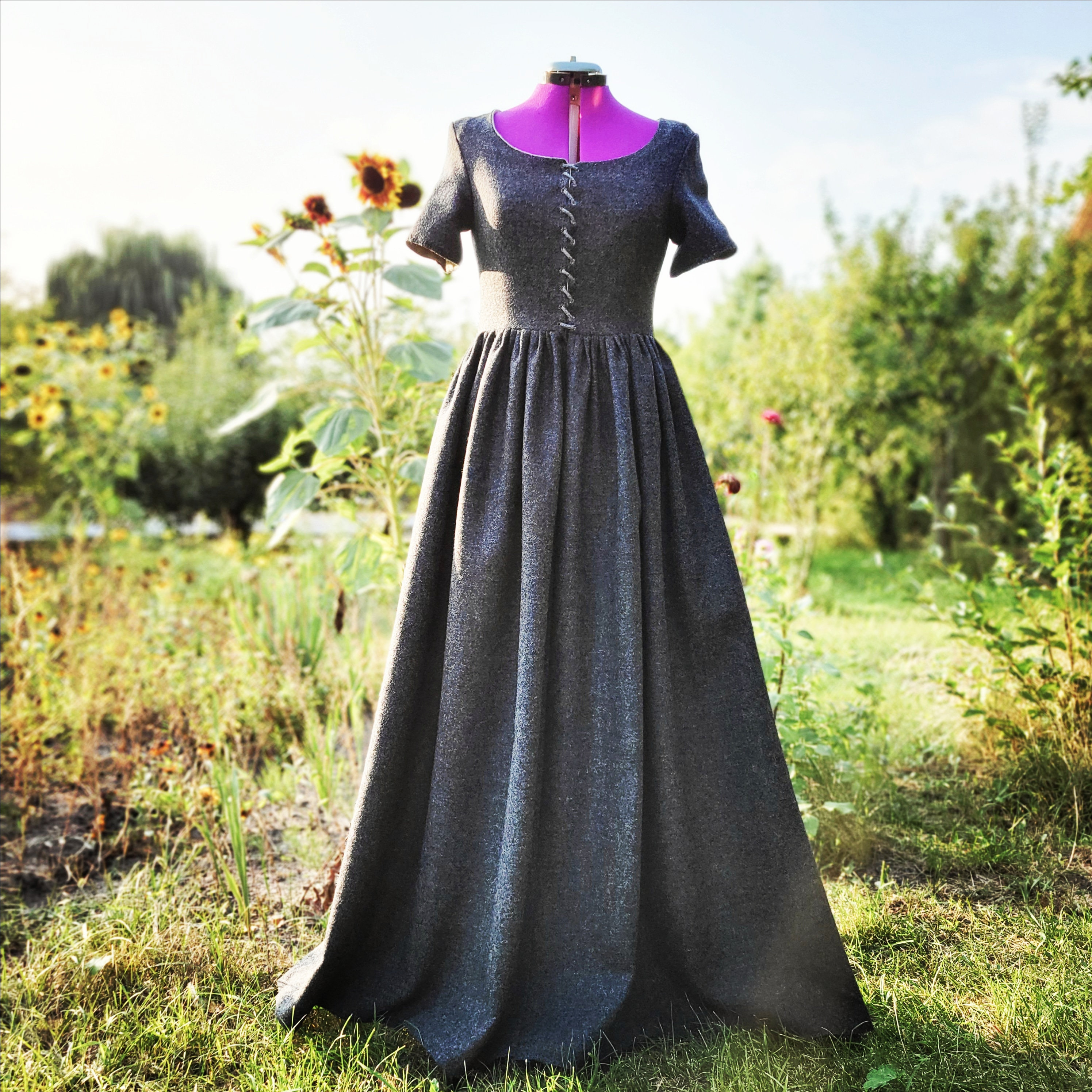 Late Medieval Woolen Kirtle Dress Arount 1450 - Etsy