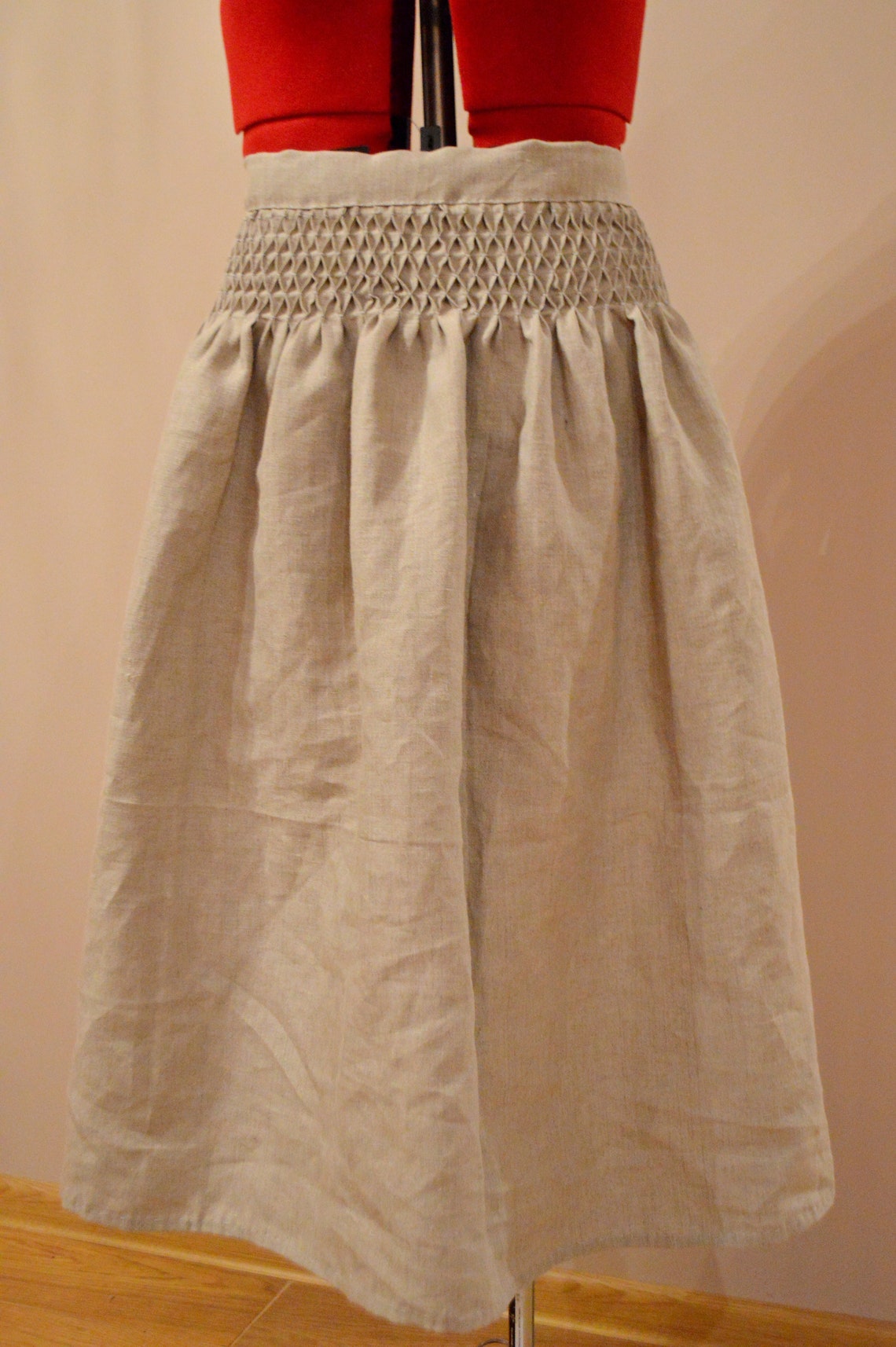 Medieval Smocked Apron XIII-XIV Century All Hand Stitched | Etsy