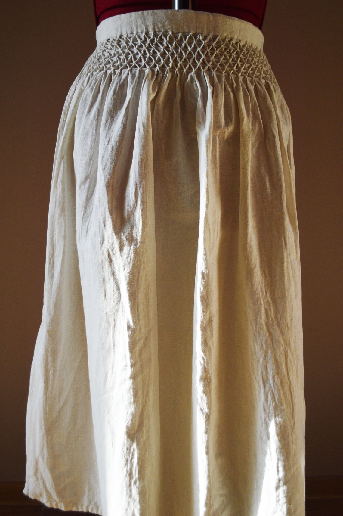 Medieval Smocked Apron XIII-XIV Century All Hand Stitched | Etsy