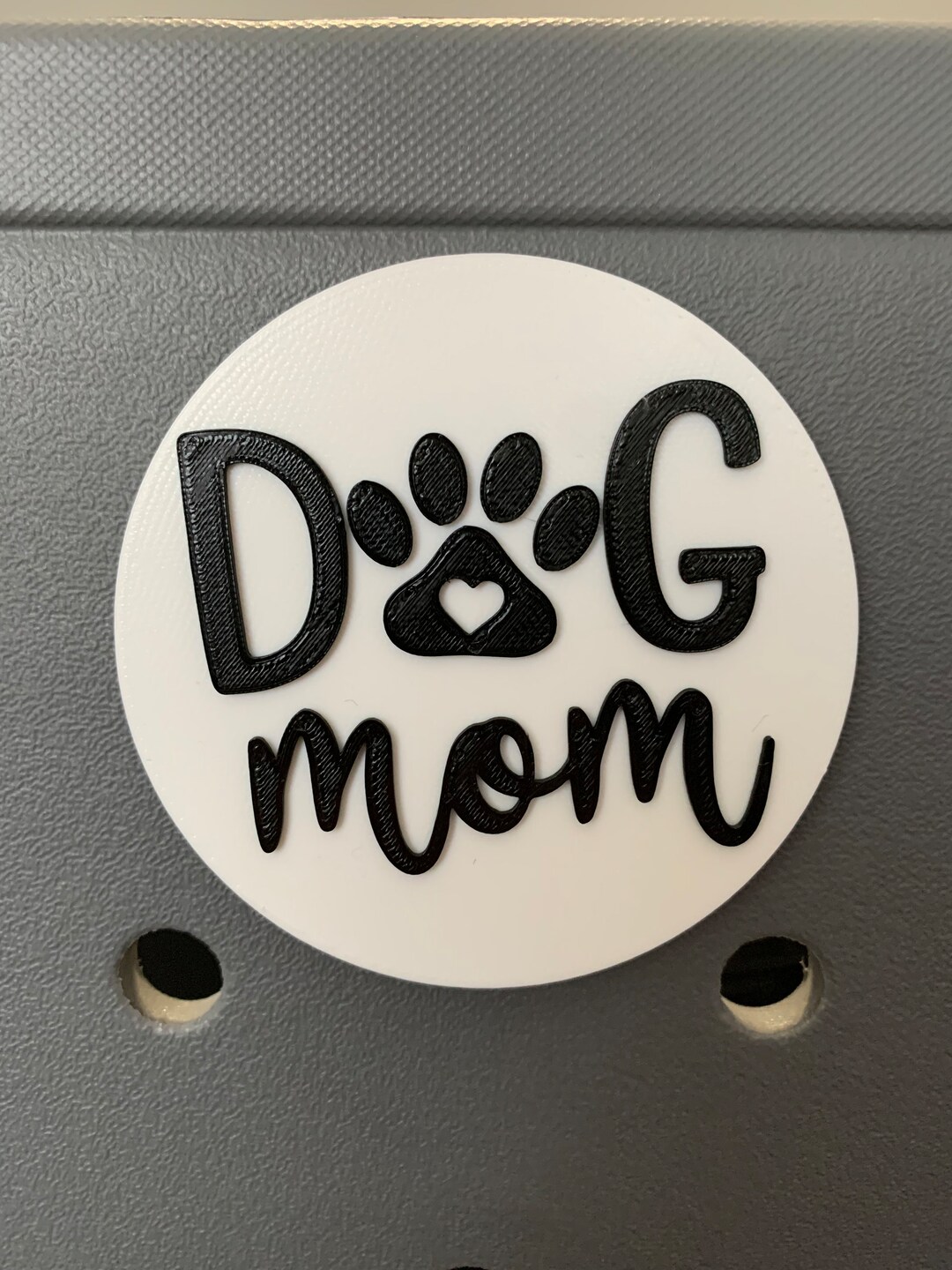 3D Printed Dog Mom Round Charm Bogg Bag Charm Simply Southern - Etsy UK