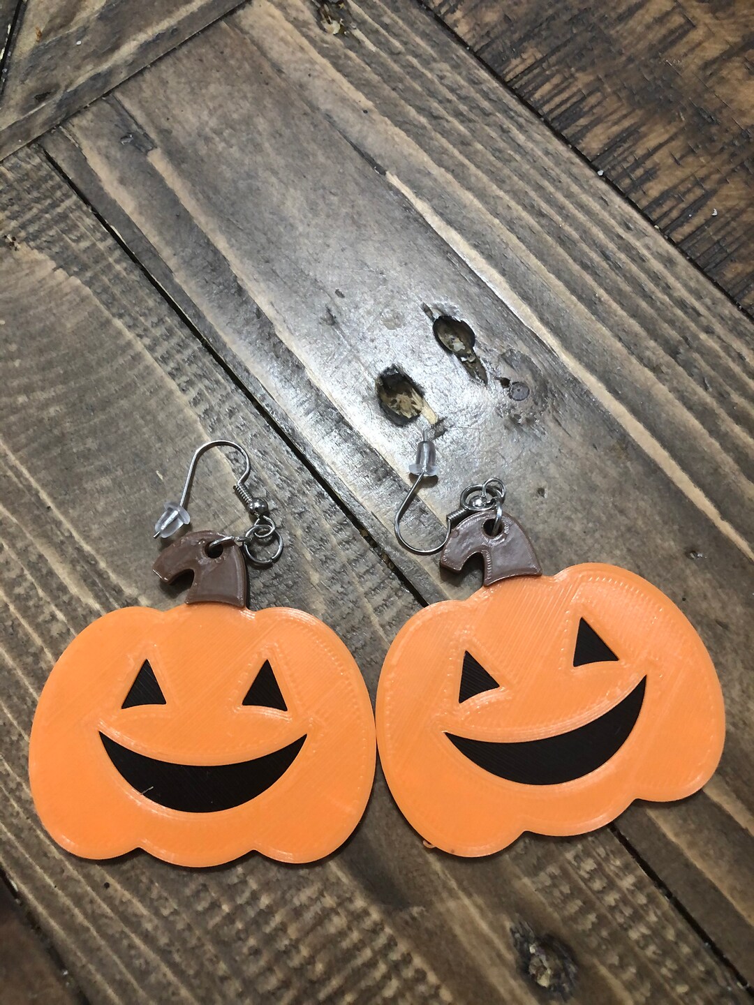Fall Halloween Smiling Jack-o-lantern 3D Printed Dangle - Etsy