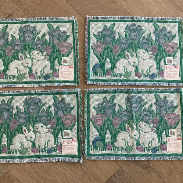 Easter Bunny Bunny Rabbit Placemats - Etsy