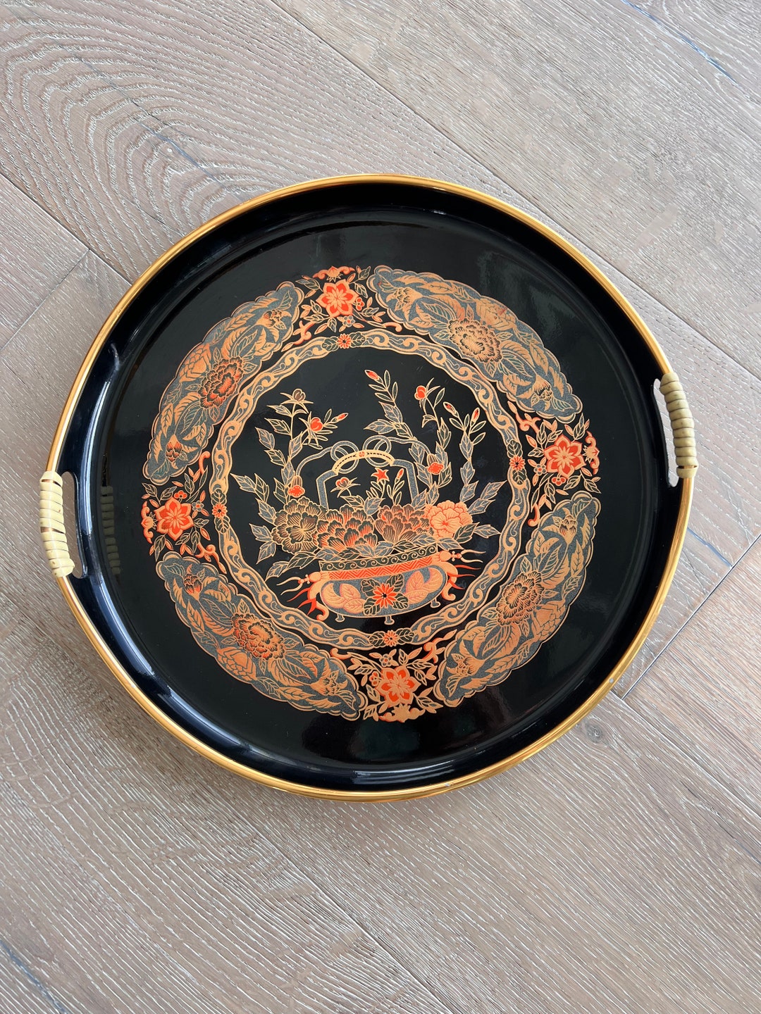 Japanese Lacquer Tray. Vintage Bar Tray. - Etsy