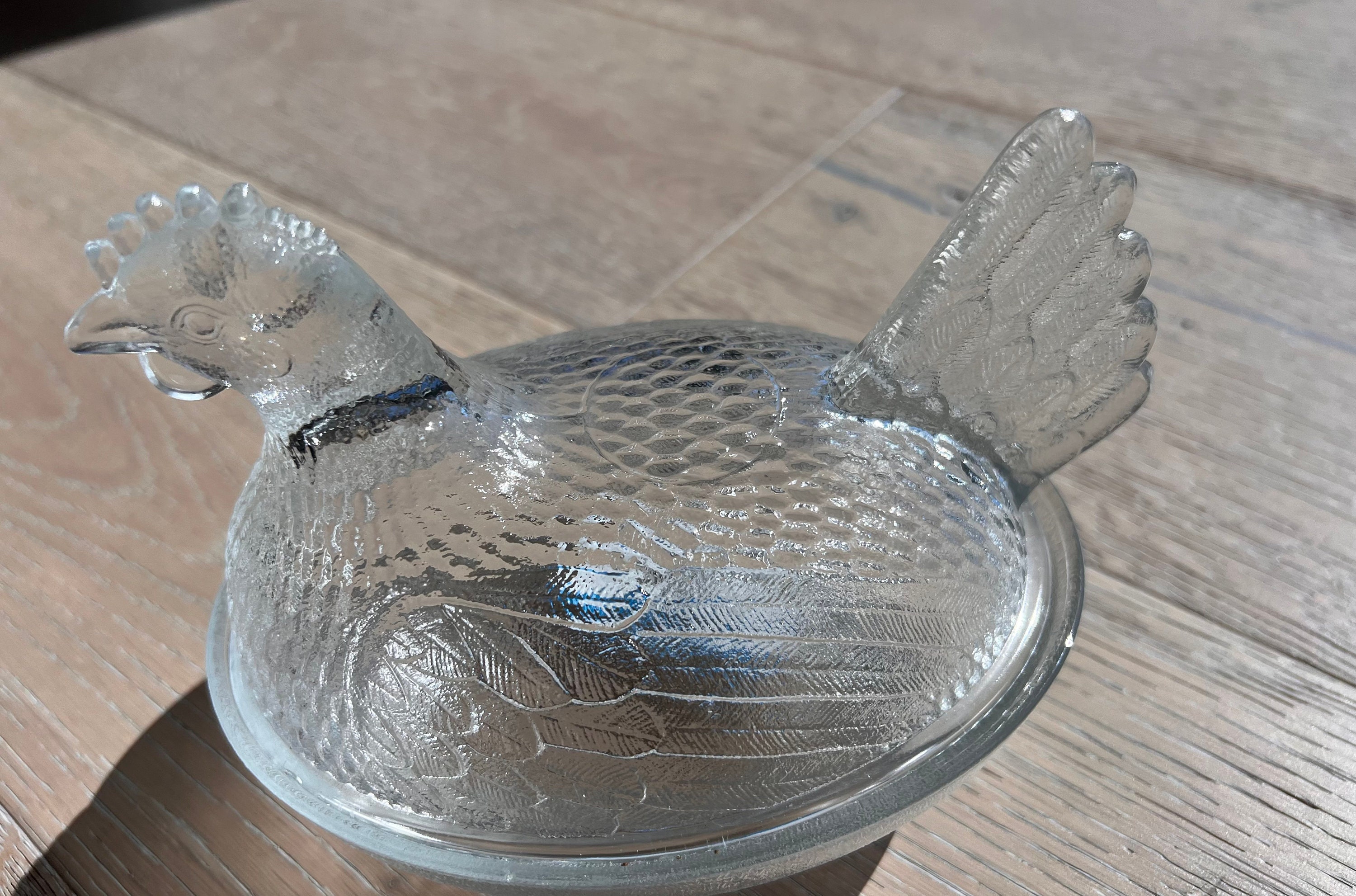 Vintage Indiana Glass Hen on a Nest - Etsy