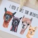 Printable Cute and Funny Alpaca Inspired Printable Birthday Card, Llama ...