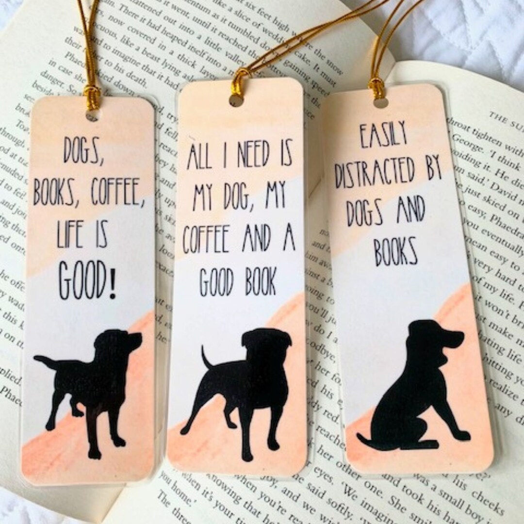 Bookmark for Dog Lovers, Dog Bookmark, Cute Bookmark for Dog Lovers ...