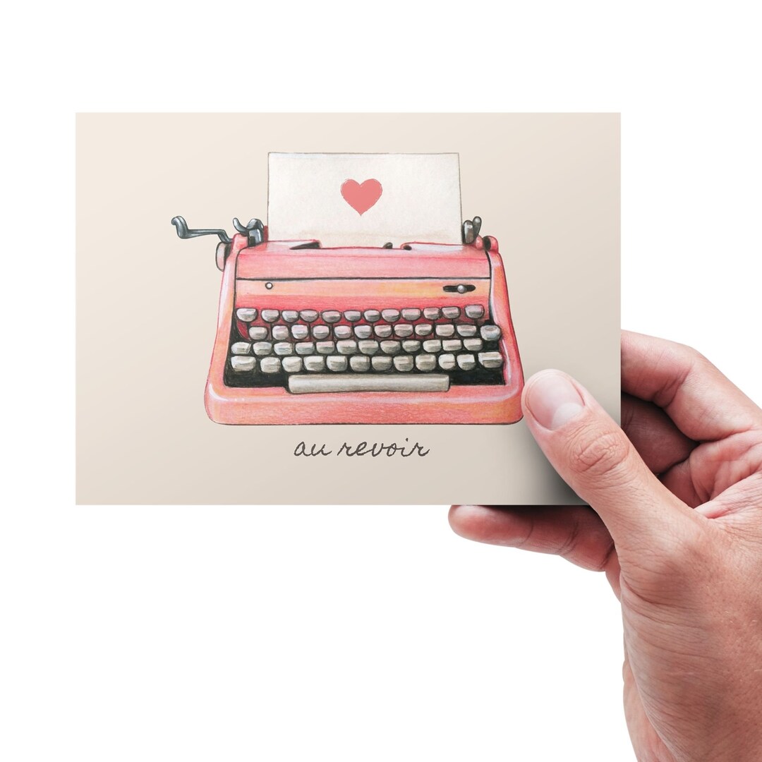 A Little Note to Say Farewell Card, Au Revoir Card Missing You Card ...