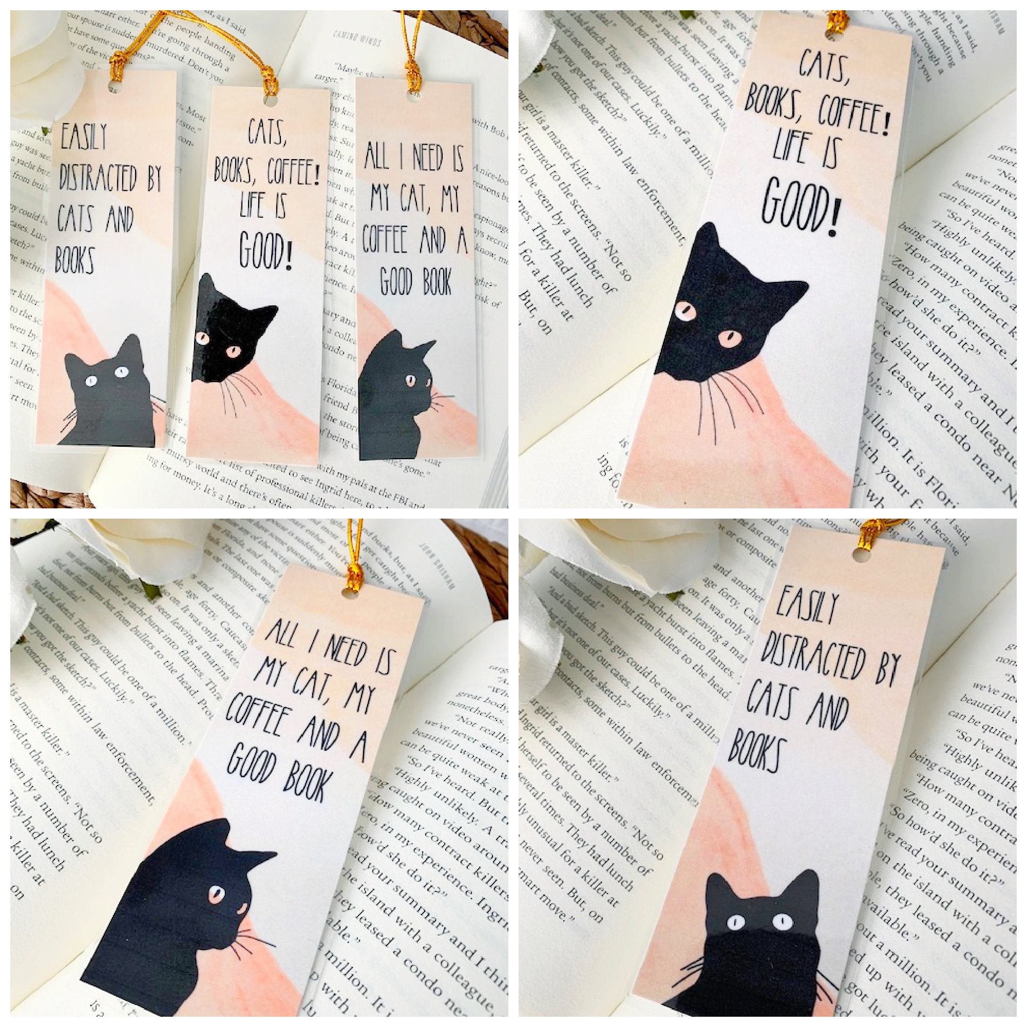 Bookmark for Cat Lovers Cat Bookmark Cute Bookmark for Cat - Etsy Canada