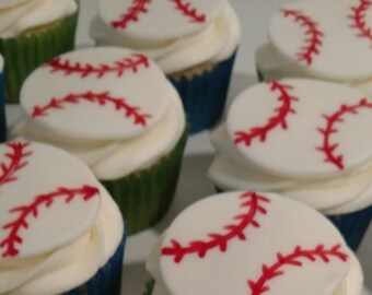 Fondant Baseball | Etsy