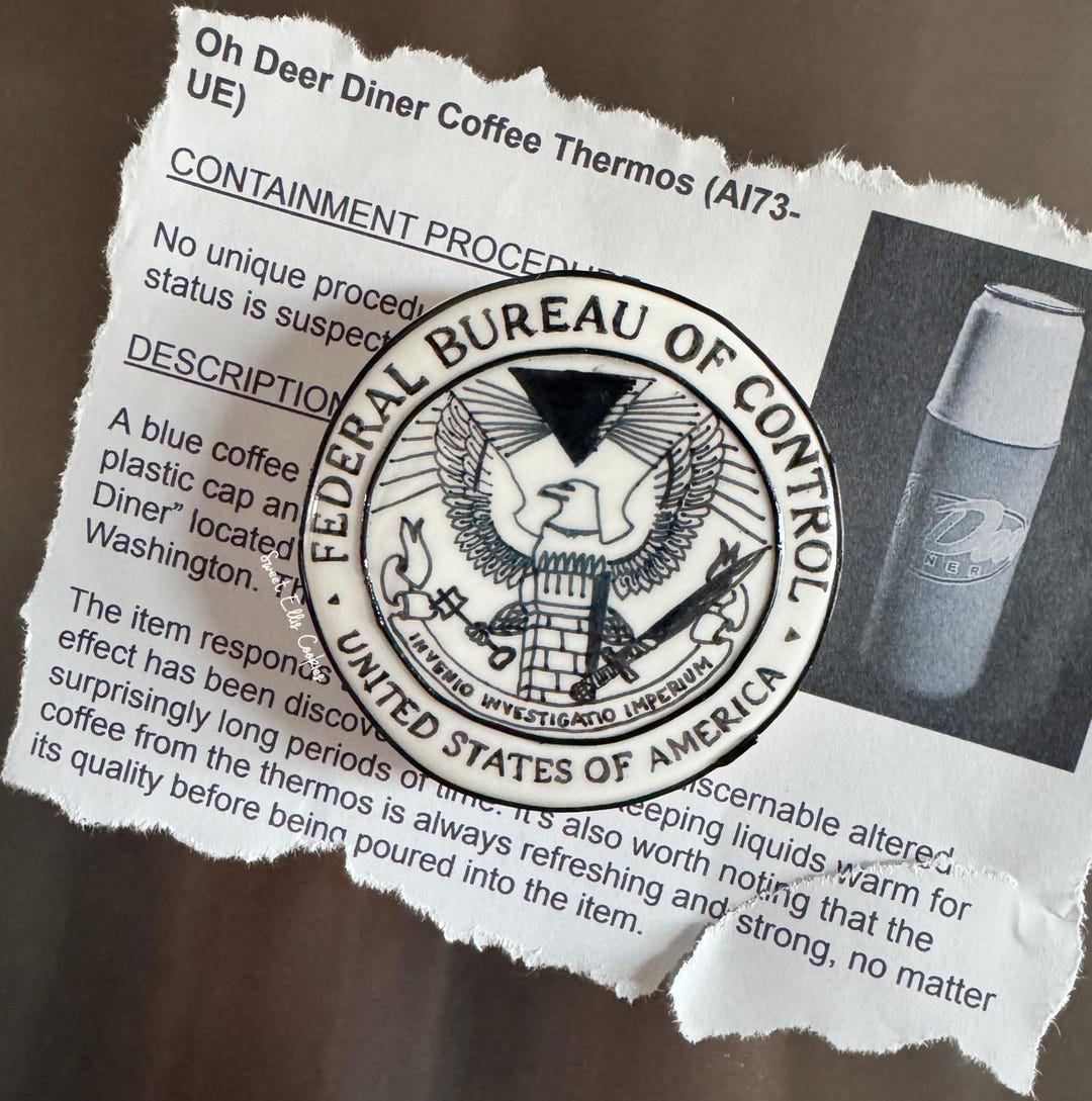 Federal Bureau of Control Cookie Magnet - Etsy