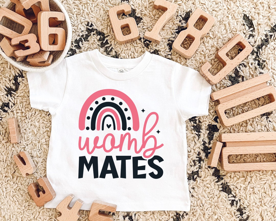Twin Baby Onesie®, Womb Mates Twin Onesies®, Twin Bodysuit, Funny Best ...