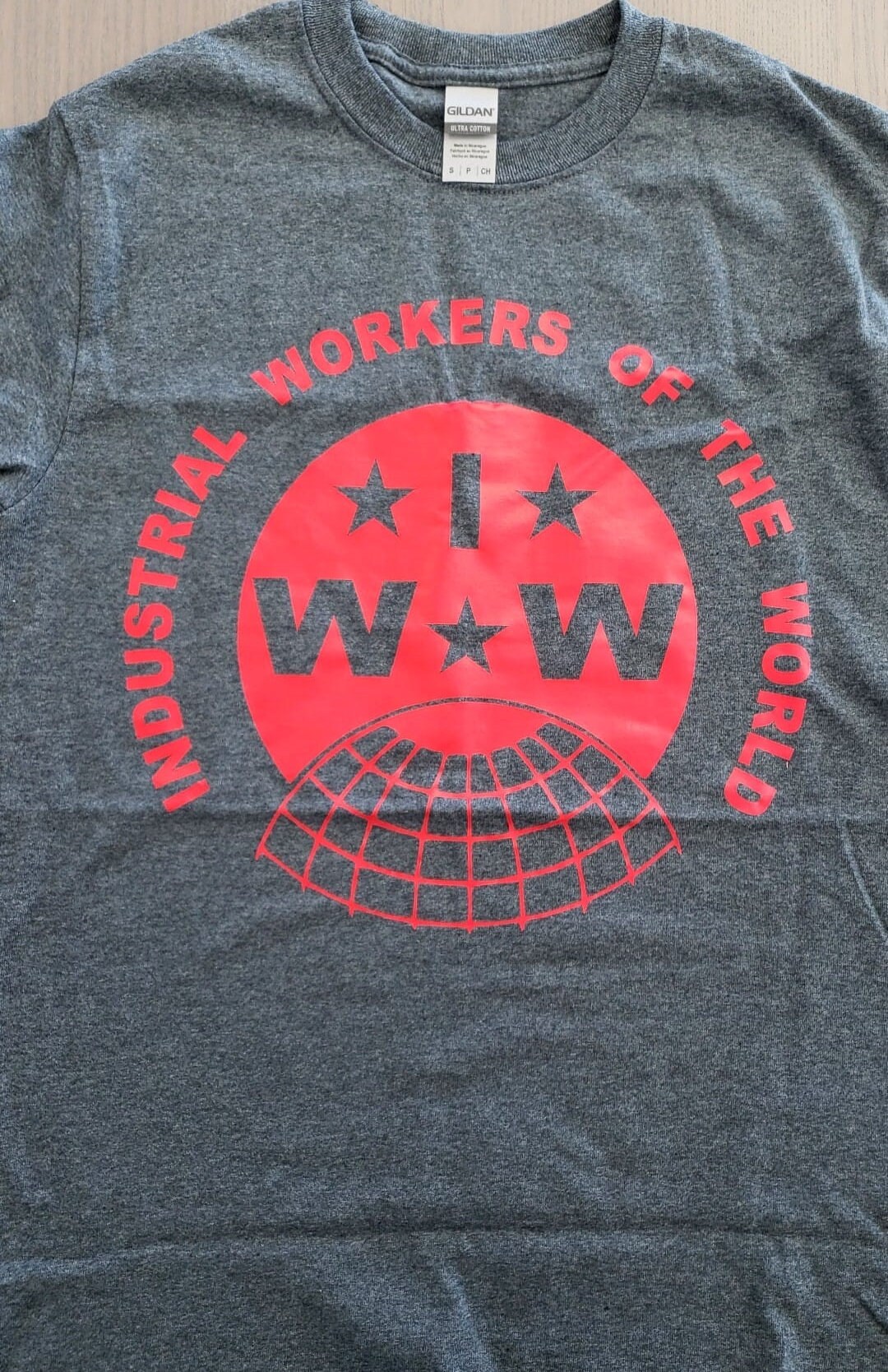 Small Gray IWW Industrial Workers of the World Solidarity IWW T Shirt ...