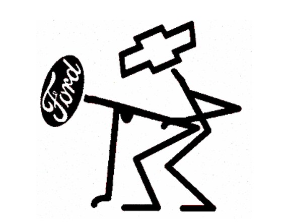 Chevy Vs Ford Sticker