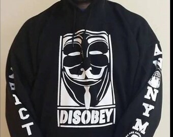 Disobey Hoodie - Etsy
