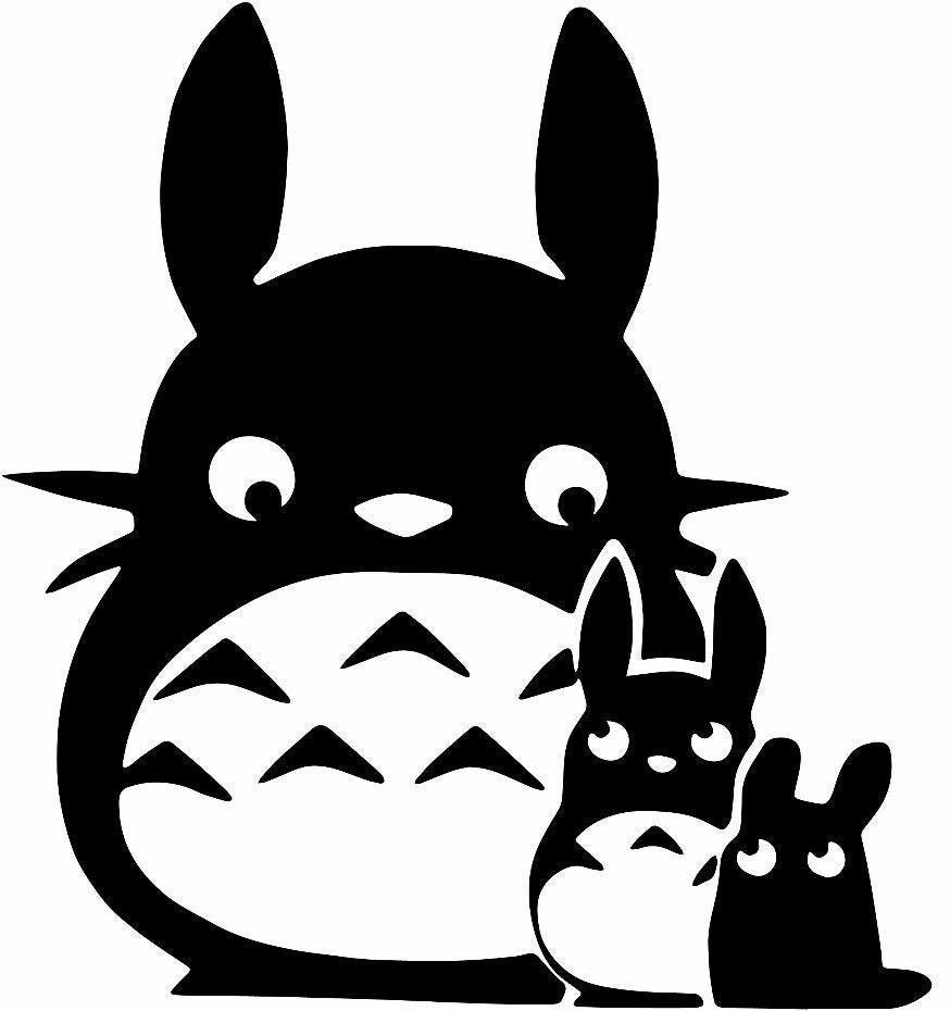 Studio Ghibli Totoro Die Cut Vinyl Decal Sticker for Car Window, Wall ...