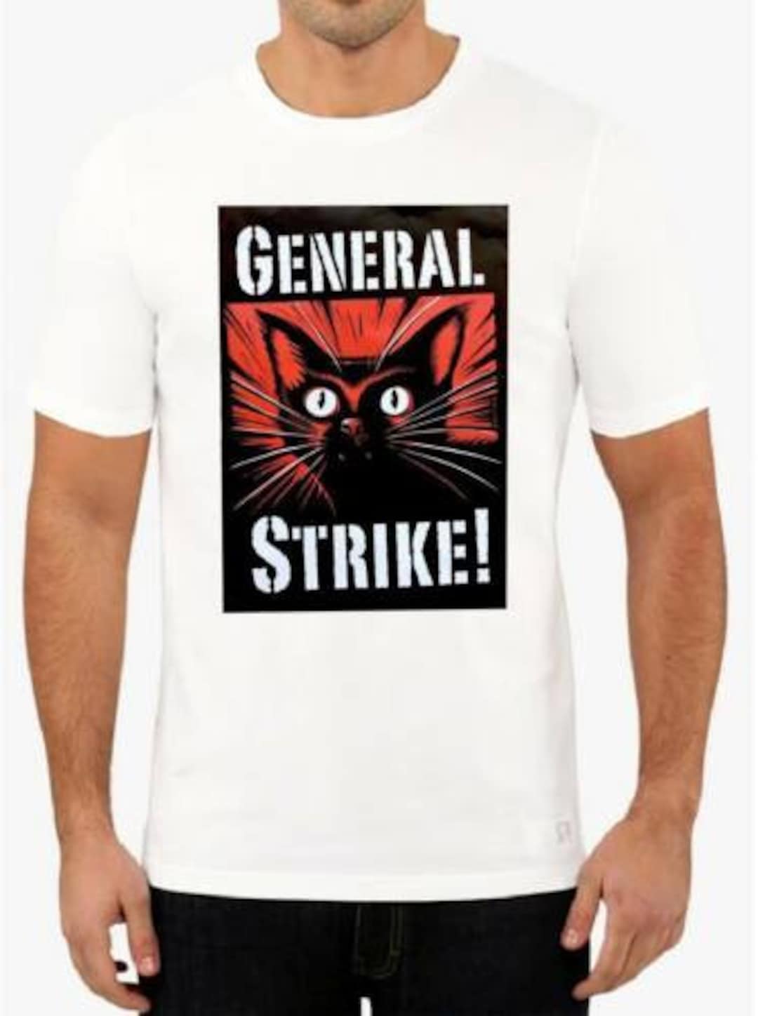 IWW Industrial Workers of the World Union Wobblies General Strike Cat T ...