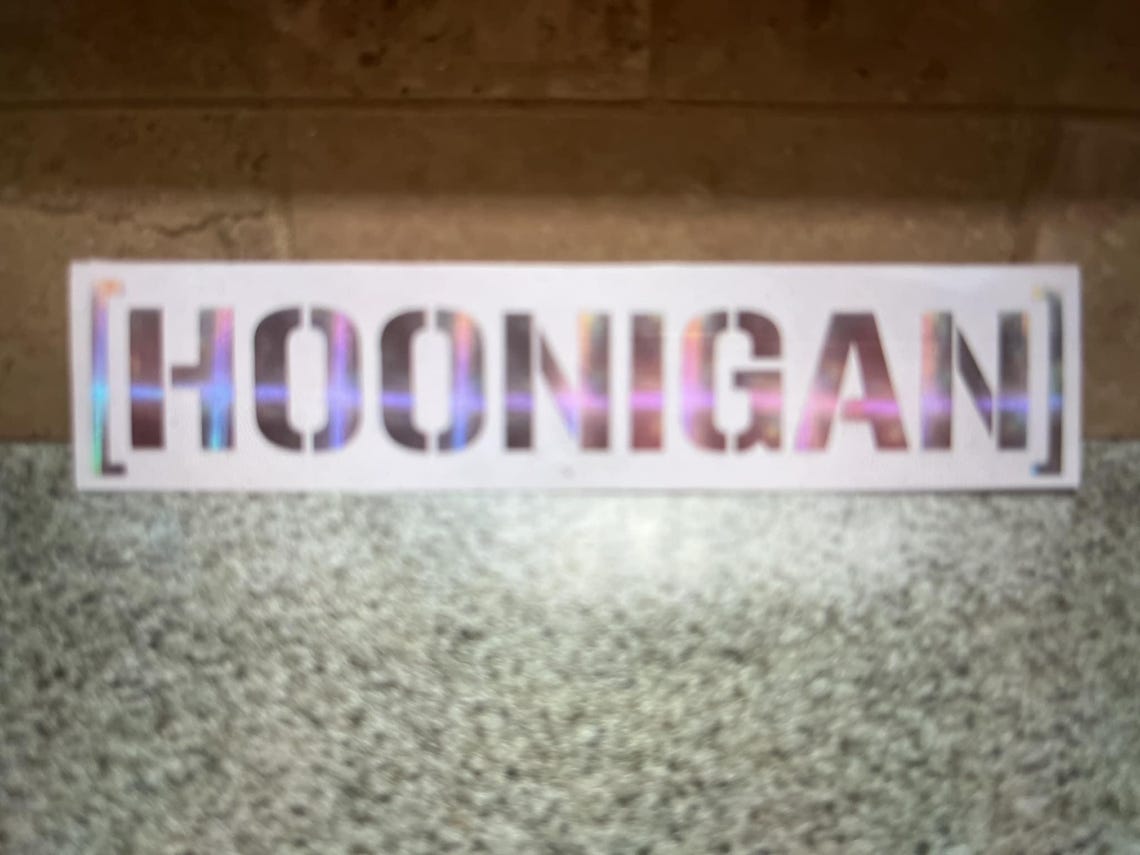 Chrome Hoonigan Die Cut Vinyl Decal Sticker - Etsy