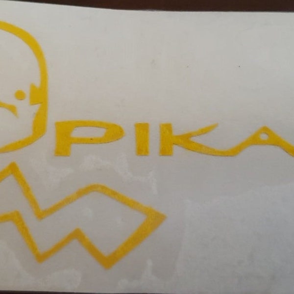 Pikachu Decal - Etsy