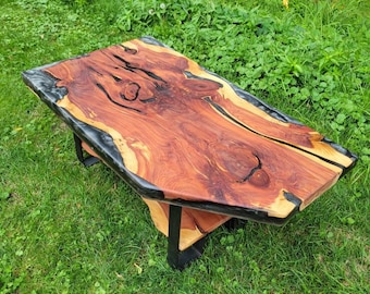 Red Cedar Epoxy Table - Etsy