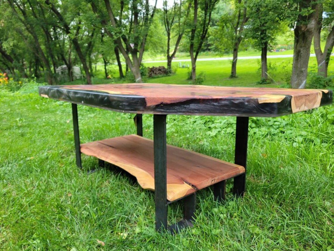 Eastern Red Cedar With Epoxy Coffee Table - Etsy