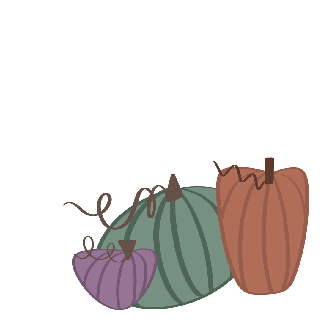Fun Fall Pumpkins Clipart - Etsy