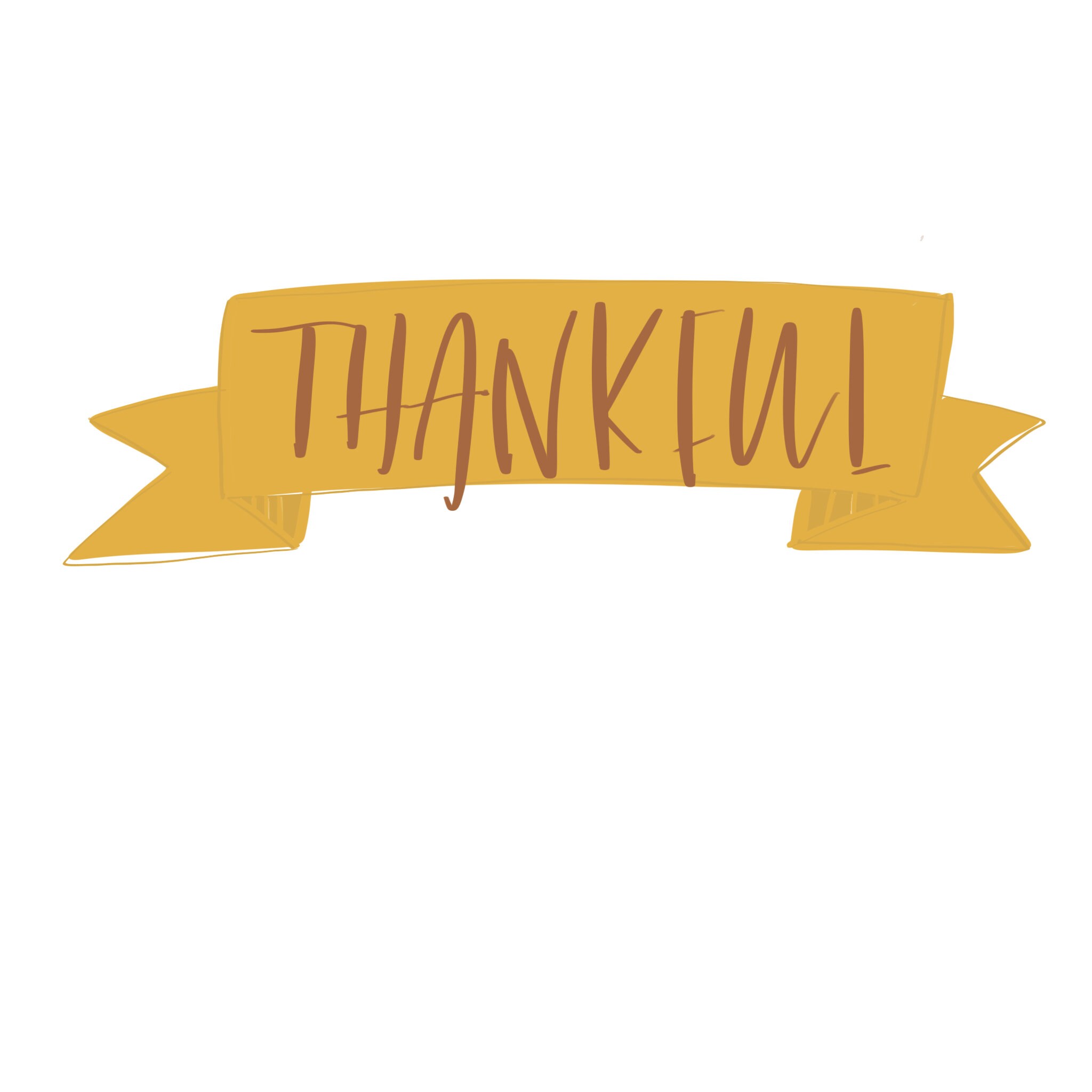 Thankful Banner - Digital Download - Etsy