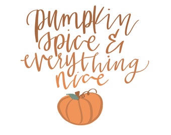 Pumpkin Spice Clipart Fall Clipart Autumn Clipart Coffee - Etsy