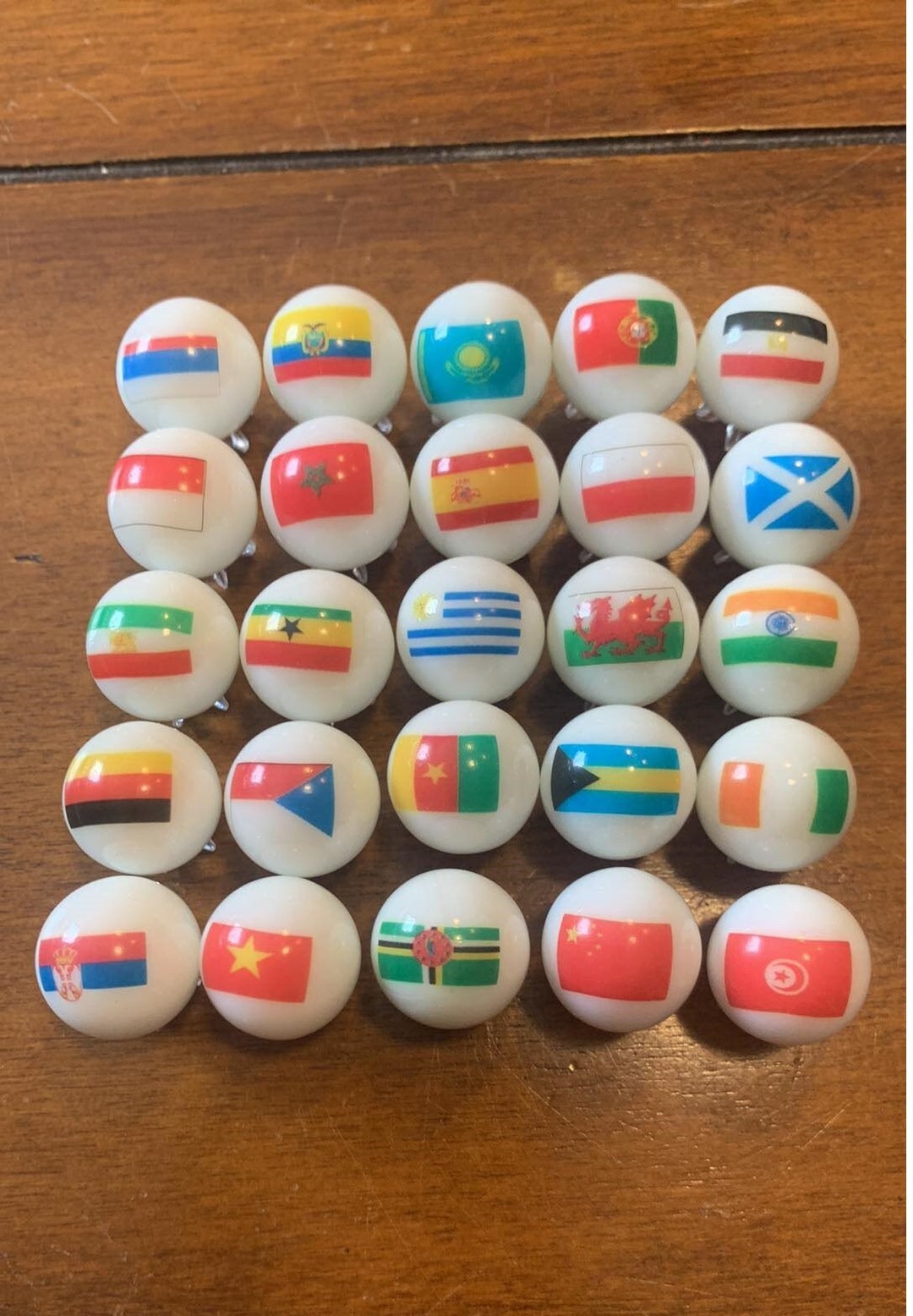 Flags Countries 5/8 Inch Size Glass Marbles With Stands - Etsy