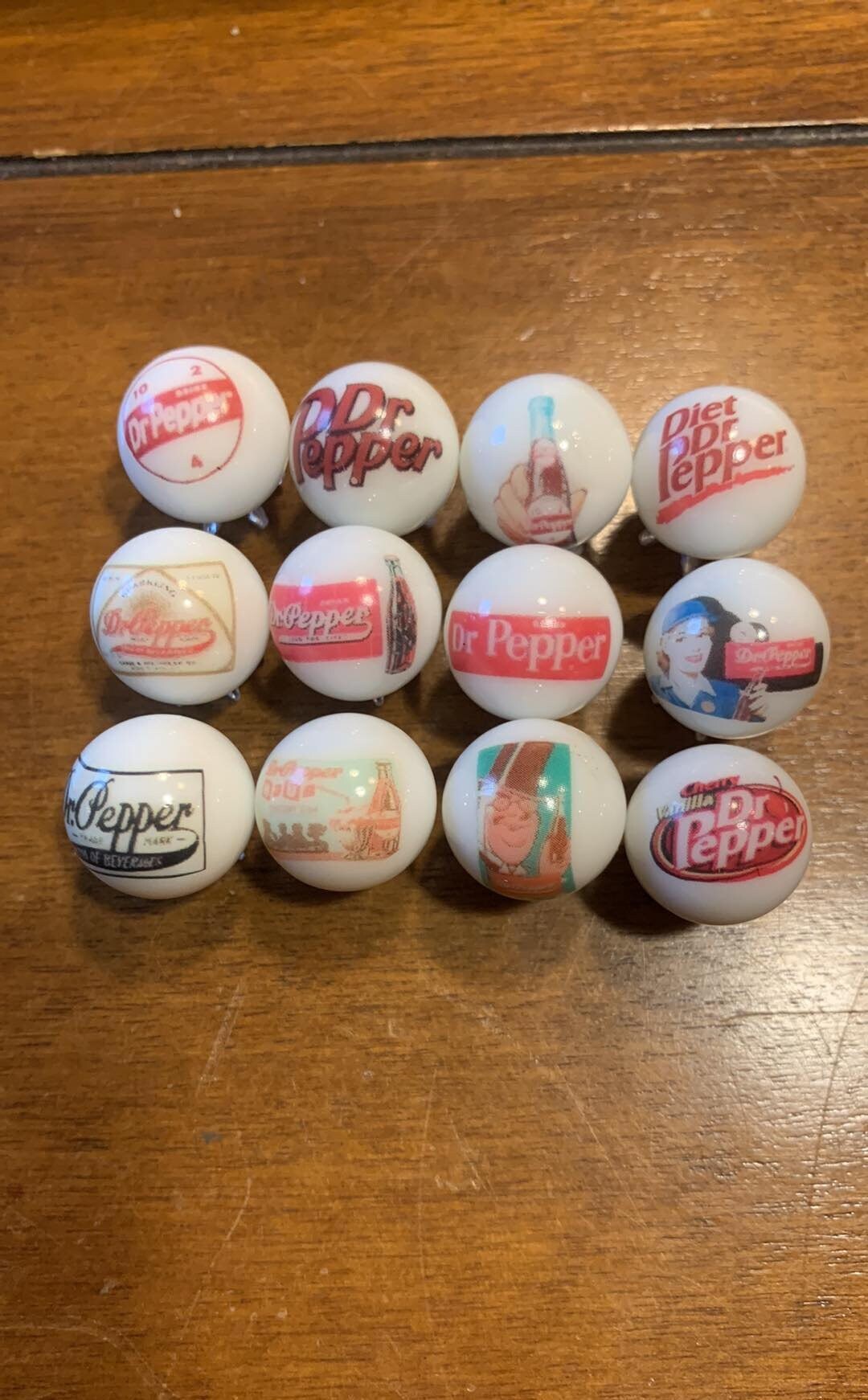 Dr Pepper Soda Pop 5/8 Inch Size Marbles With Stands - Etsy