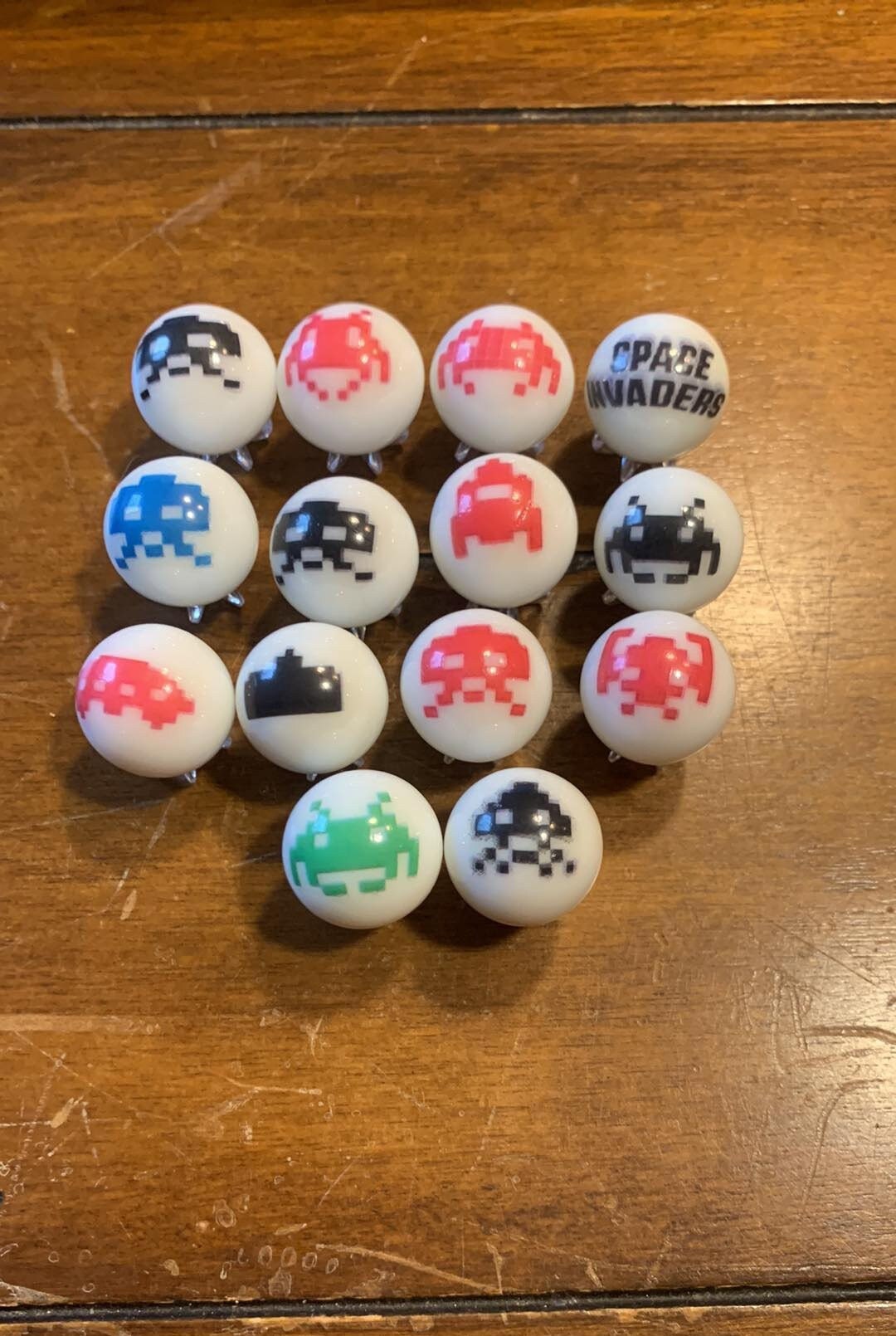 Pac Man Arcade 5/8 Inch Size Glass Marbles With Stands - Etsy