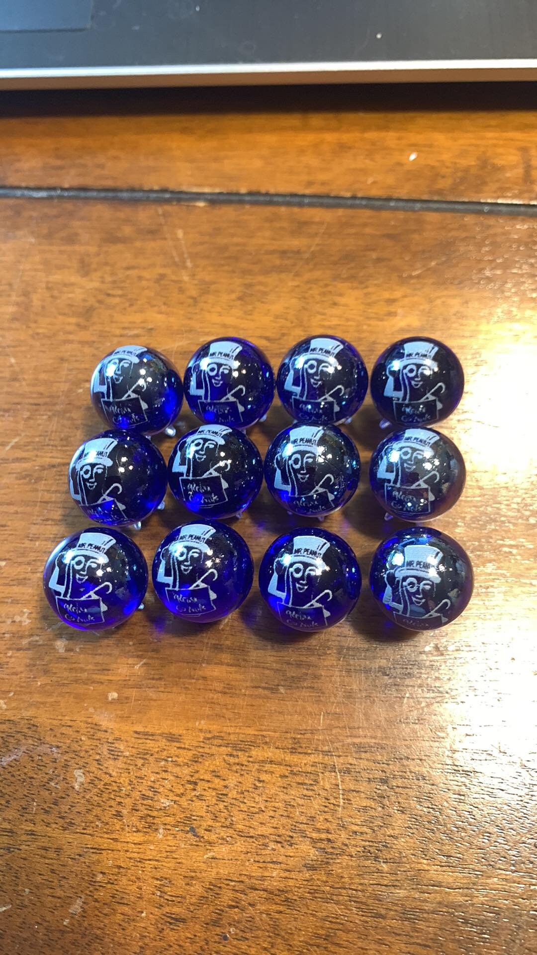 Mr Peanut Planters Peanuts 5/8 Inch Size Marbles With Stands - Etsy