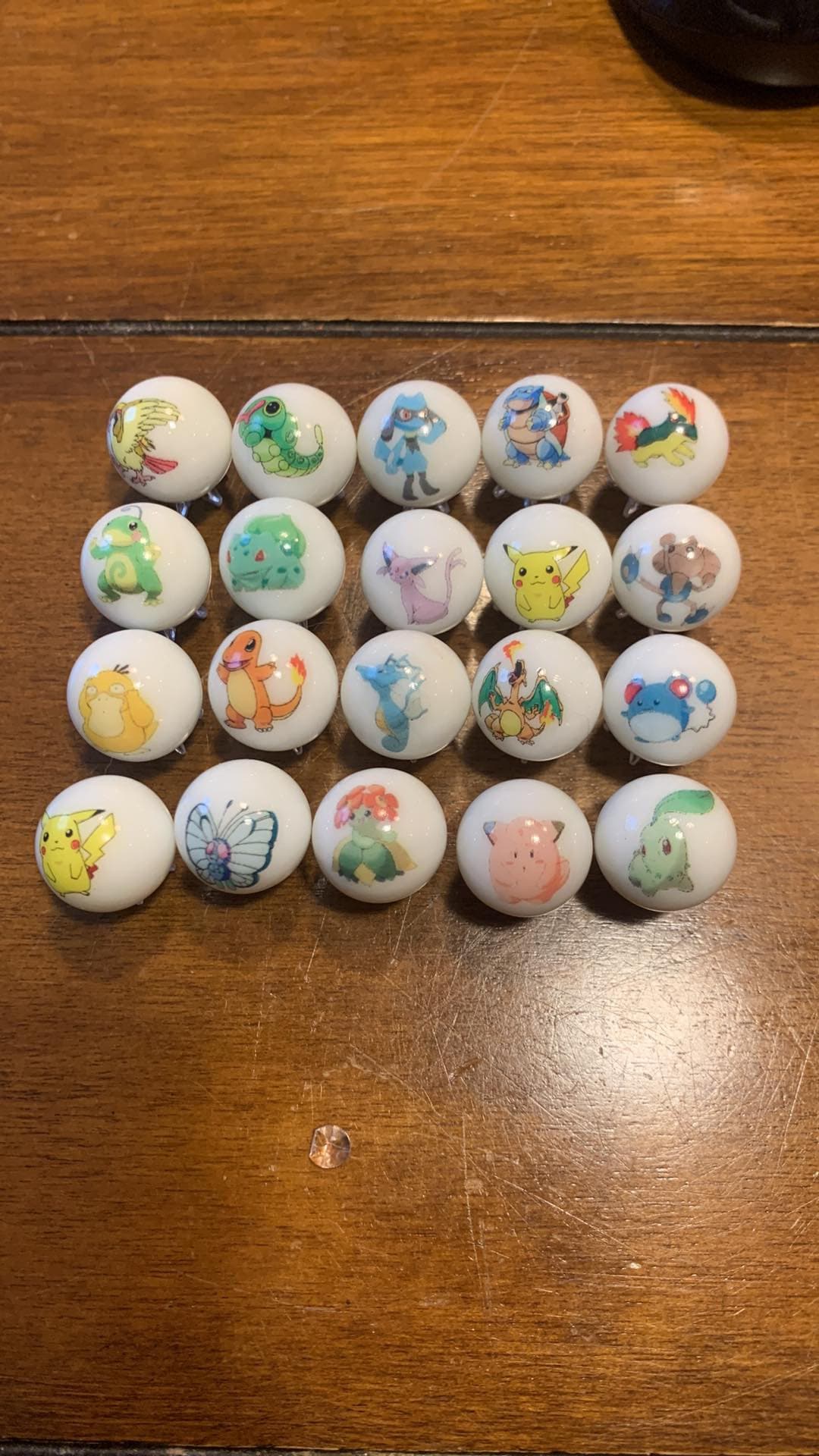 Pokemon 5/8 Inch Size Marbles With Stands - Etsy