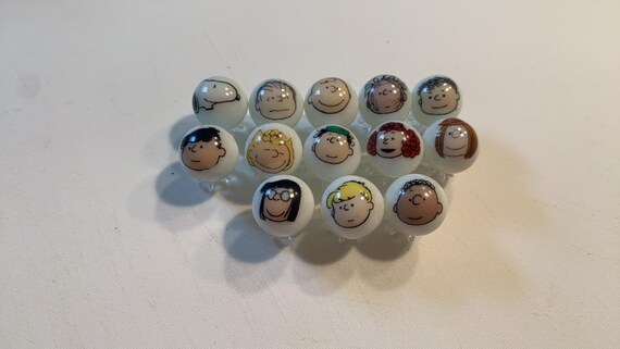 Peanuts Gang Charlie Brown Lucy Ect 5/8 Size16mm Marbles - Etsy