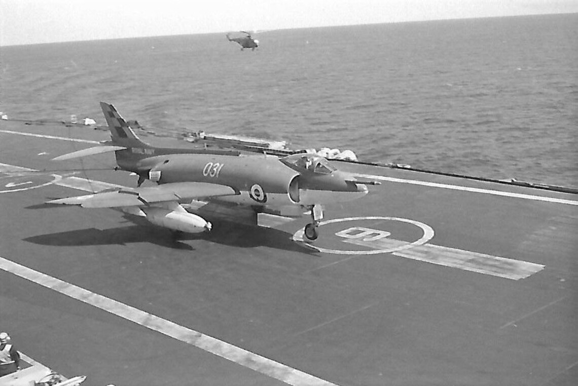 HMS Ark Royal RO9 Scimitar Landing in 1965 018 - Etsy