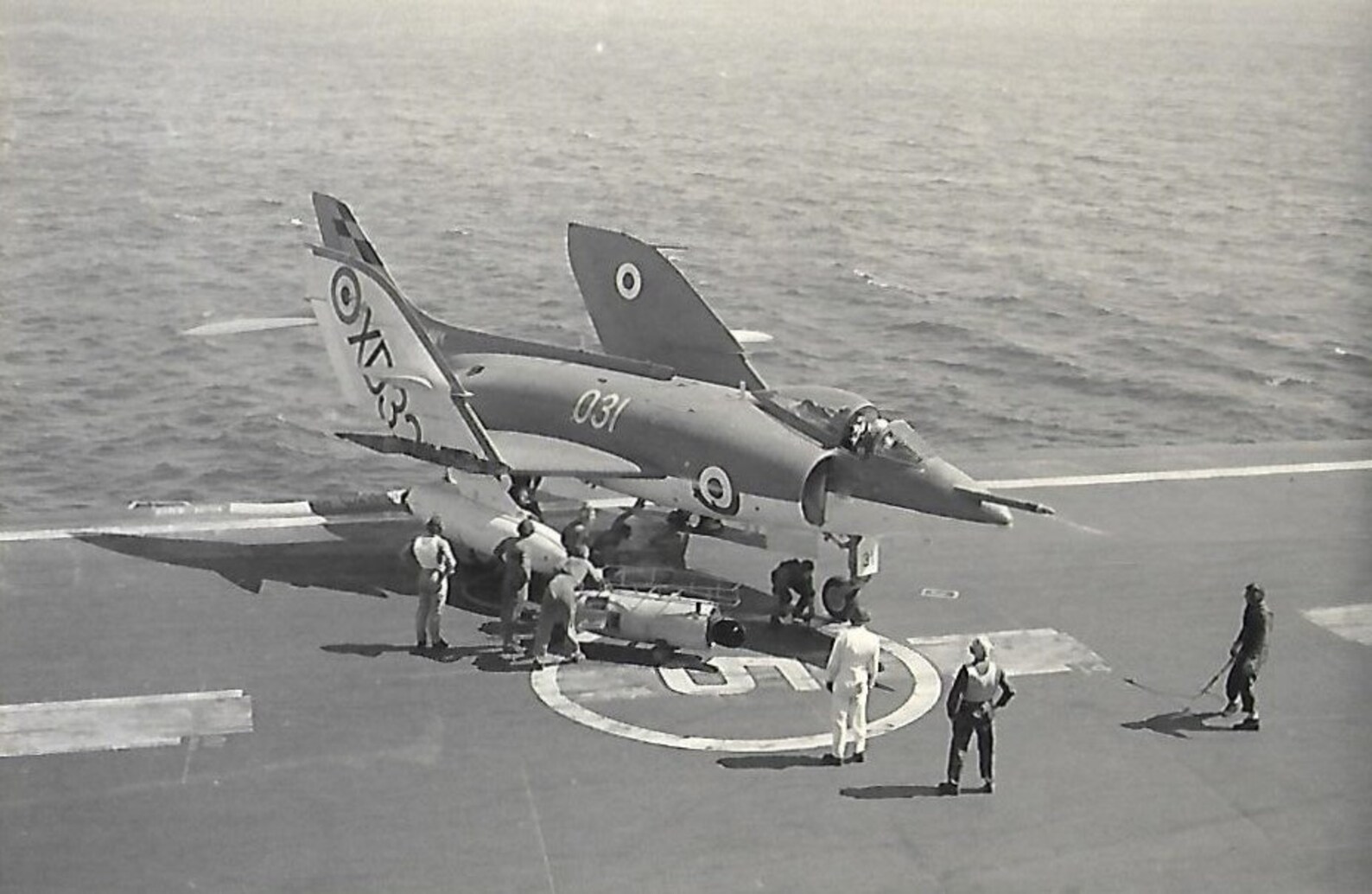 HMS Ark Royal RO9 Scimitar Pre Flight Checks in 1966 021 - Etsy Canada
