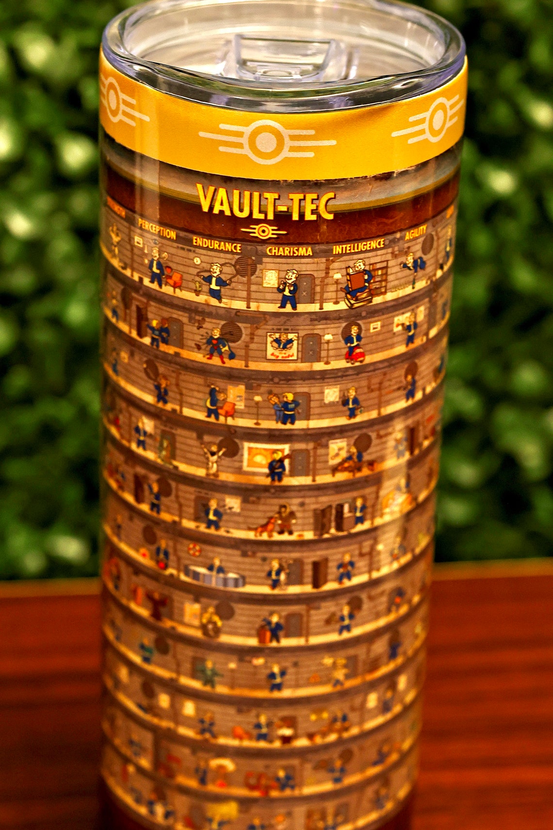 Personalized Fallout-themed 20 Oz Stainless Tumbler With Straw ...