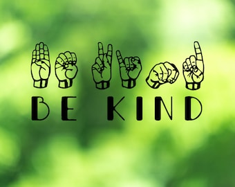 PNG Instant Download. Be Kind. Sign Language Hands. Equality - Etsy