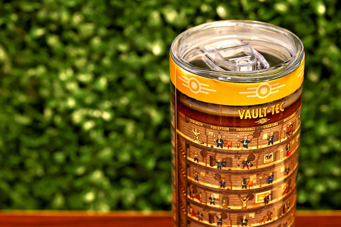 Personalized Fallout-themed 20 Oz Stainless Tumbler With Straw ...
