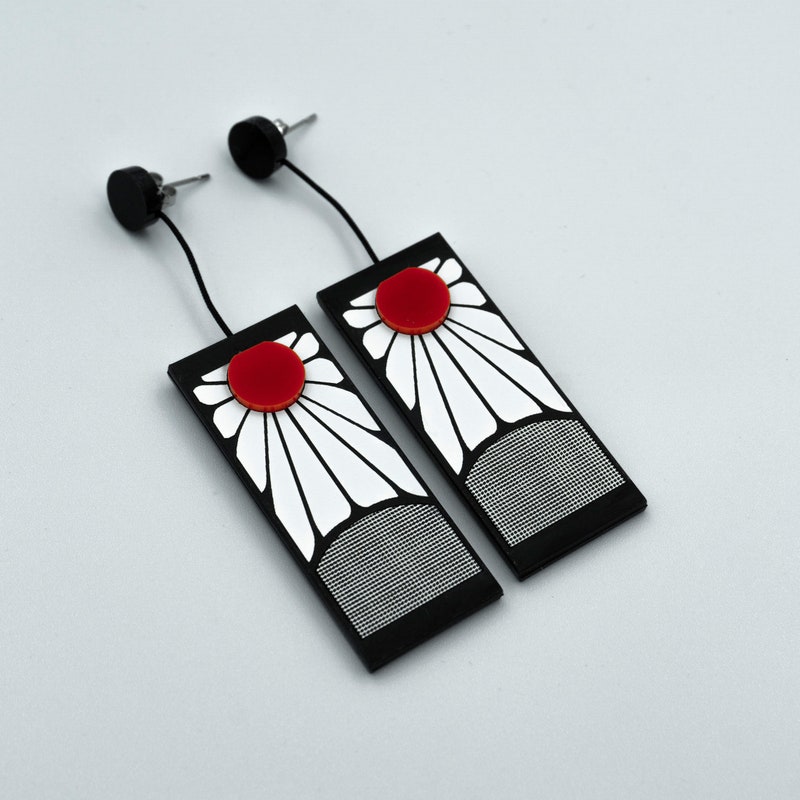 Demon Slayer Tanjiro Earrings - Etsy