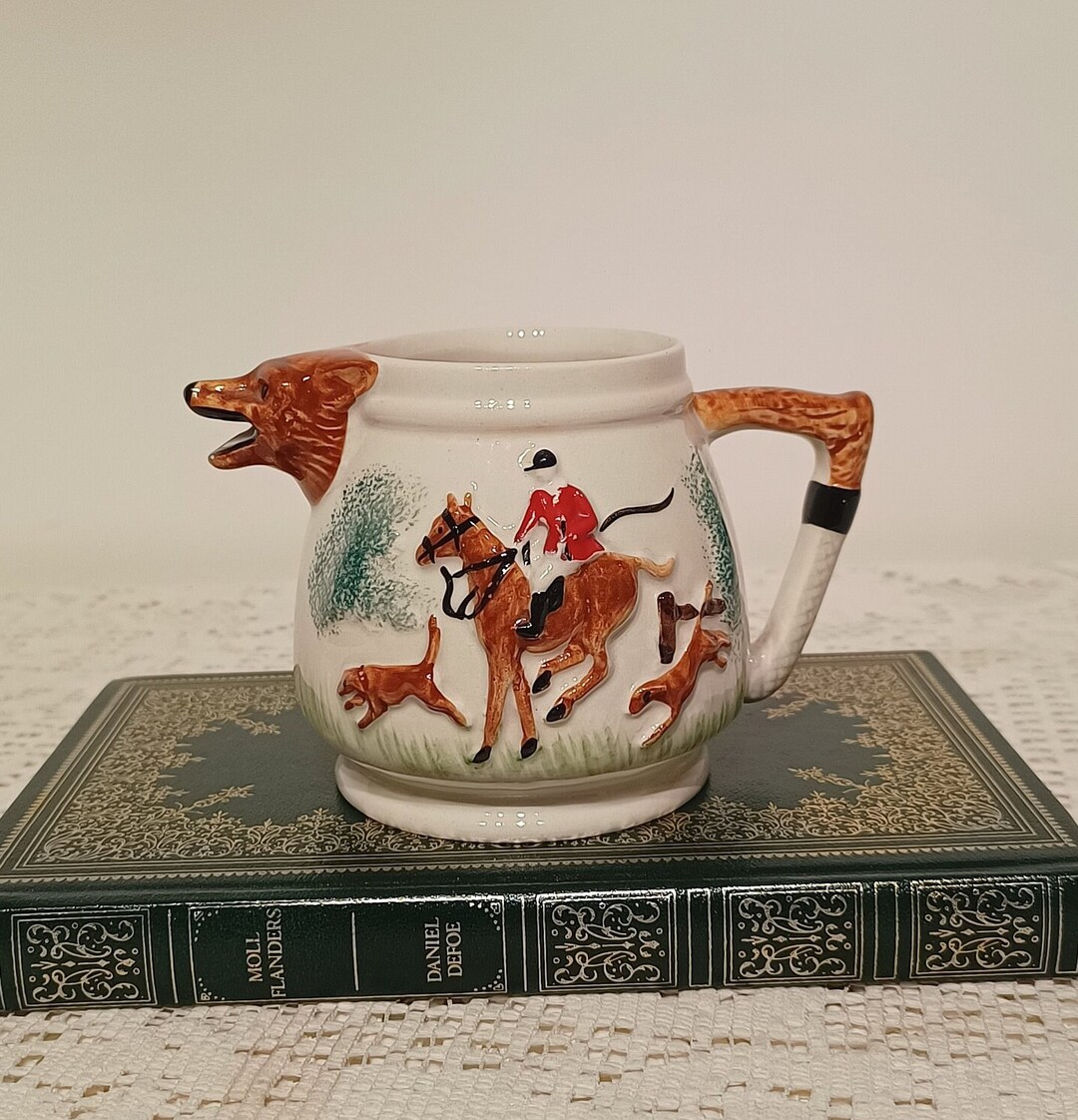 Vintage Portland Pottery Milk Jug,fox Hunting Scene. - Etsy