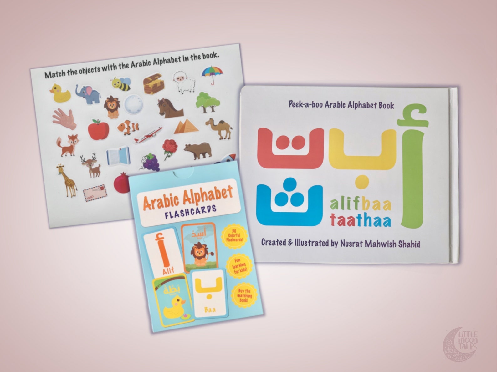 Alif Baa Taa Thaa Book and Flashcard Set Arabic Alphabet - Etsy