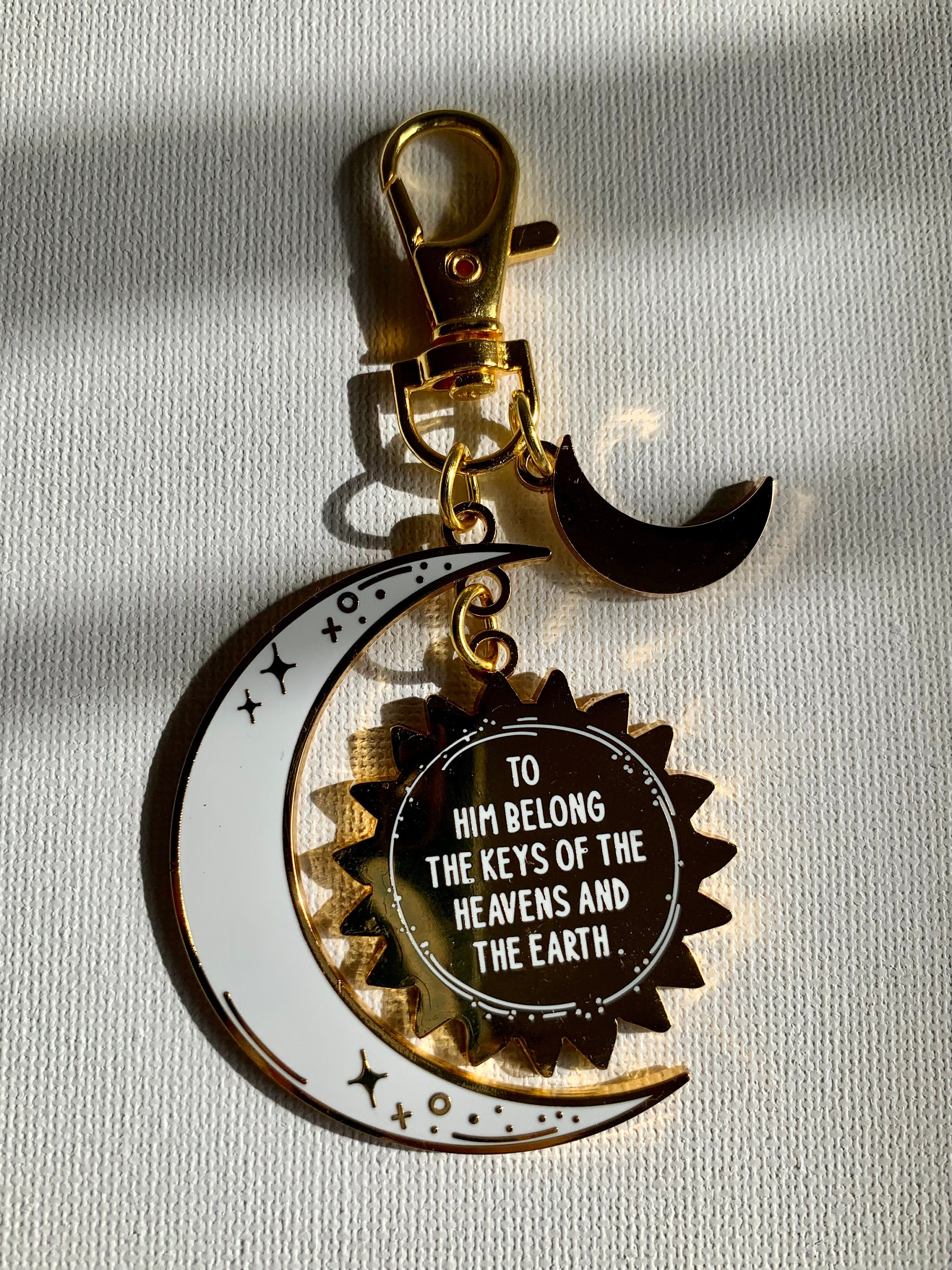 Sun & Moon Blessing Islamic Keychain Quran Verse Keychain - Etsy UK