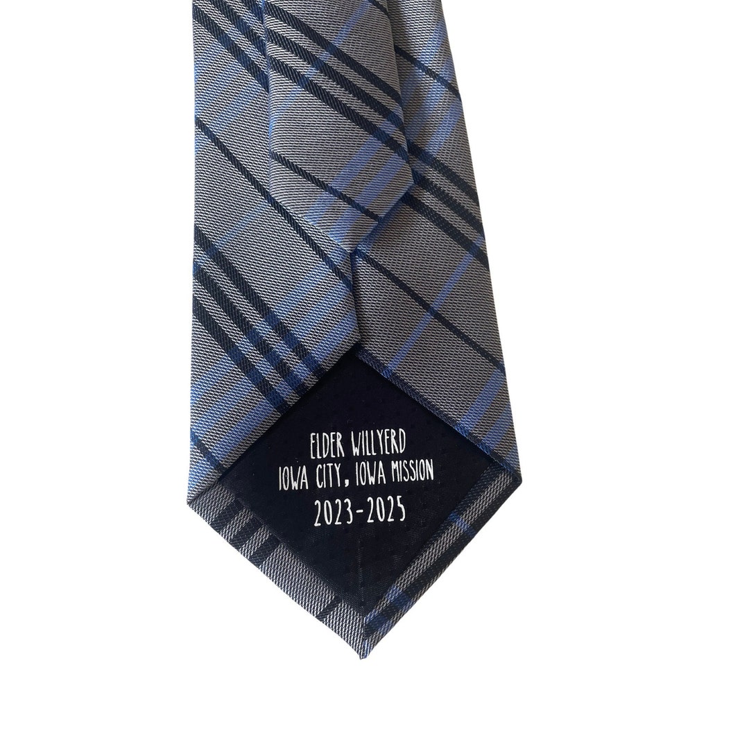 Personalized LDS Missionary Tie | Missionary Gift | Mens Tie | Gift for ...